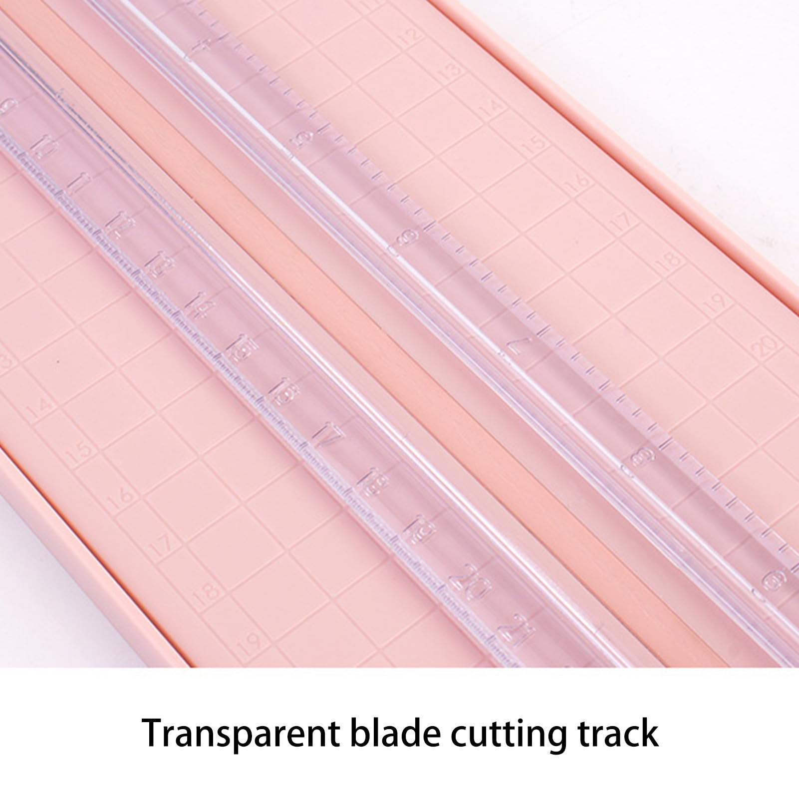 DNCG Edge Cutter Paper Crafts, 12 in 1 Paper Trimmer, Paper Edge Cutter, Multifunctional Paper Cutter Machine with Measurements for Scrapbooking, Photo Card, Gift Packaging, Pink