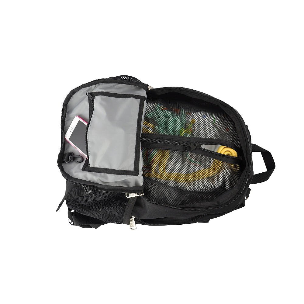 Rio Diaper Backpack with Baby Bottle Cooler and Changing Mat, Shoulder Baby Bag, Food Cooler, Clip to Stroller (Black/Black) - Obersee