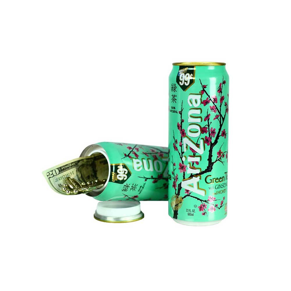 AriZona Stash Safe Can Green Tea 23 Fl Oz
