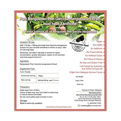 BioNutricia Mangosteen Peel Extract Powder Rich In Phytonutrient 100g (1)