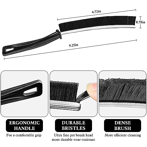 Crevice Brush Window Sink Cleaning Brush Crevice Cleaning Tools Bathroom Crevice Brush Long Crevice Brush Hard Bristle Brush Kitchen Tile Handheld Crevice Cleaning Brush Supplies (2PCS)
