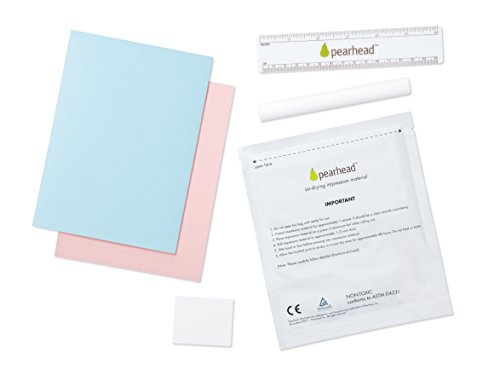 Pearhead Babyprints Baby Handprint and Footprint Deluxe Desk Photo Frame & Impression Kit, Tabletop Nursery Keepsake For Baby Girl Or Baby Boy, White