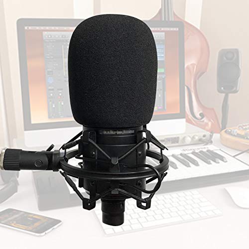 Boseen Universal Microphone Shock Mount, Mic Clip Holder Mount for Diameter 47mm-53mm Mic Anti Vibration Adjustable High Isolation Shock Mount