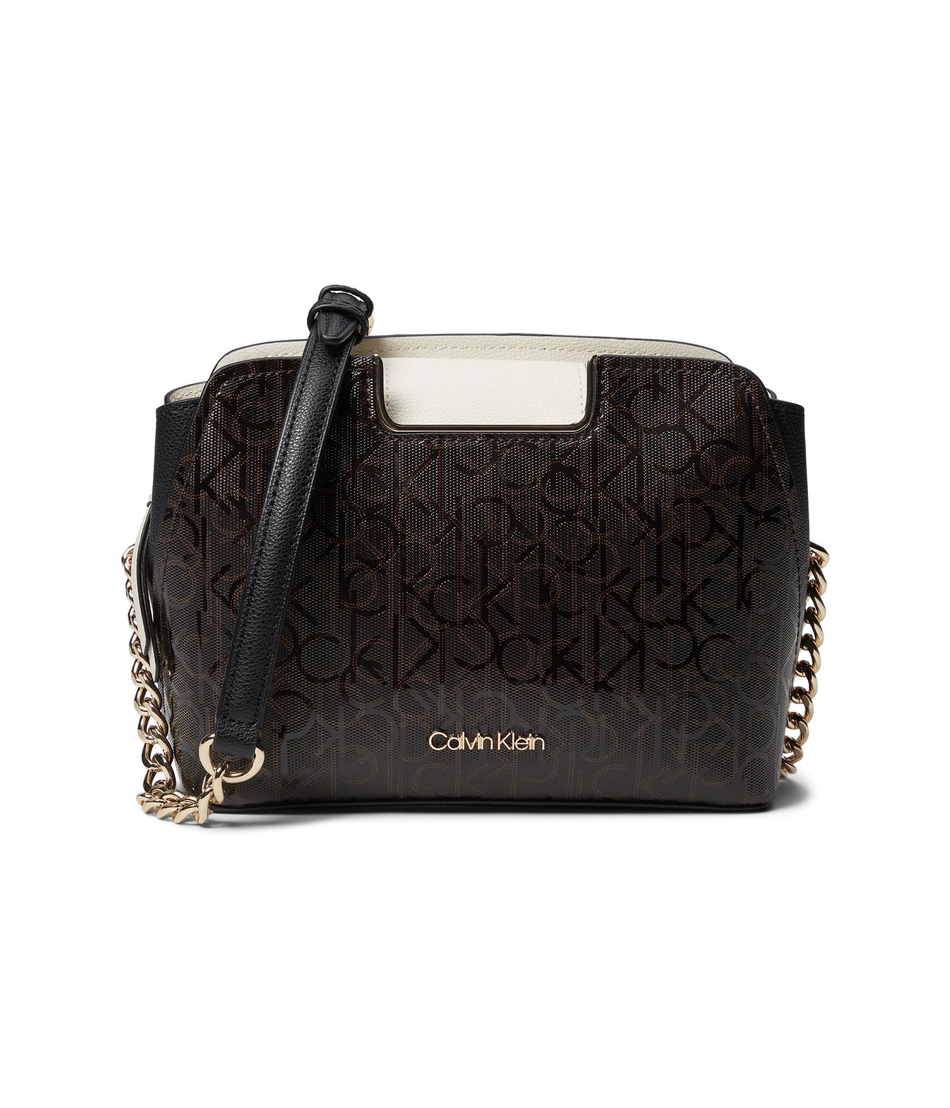 Calvin Klein Finley Crossbody Brown/Khaki/Salsa One Size