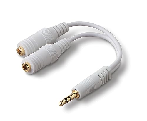 Belkin Speaker and Headphone Splitter, Standard, White