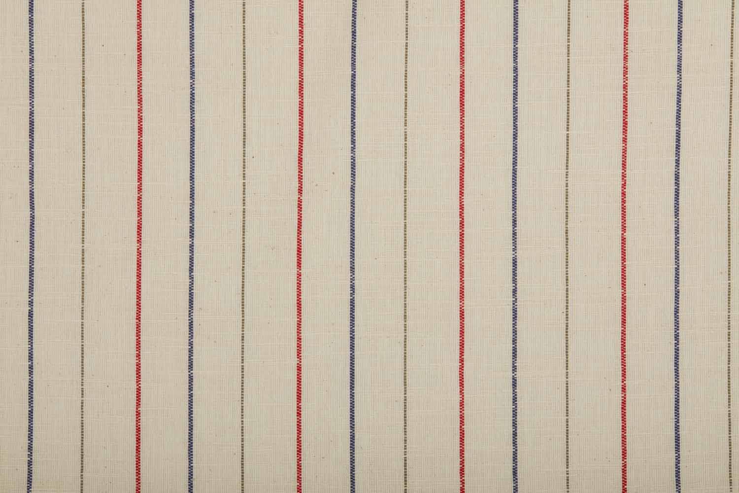Betsy Stripe Tie Top Tier Curtains, Set of 2, 24" L x 36" W, Farmhouse, Country, Patriotic, Primitive Americana Style Tab Café Curtains