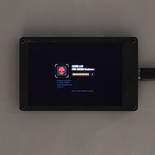 Computer Temp Monitor, Mini Size Energy Saving 3.5in Adjustable Brightness USB Mini Screen Various Functions Eye Protection for Company (with Motherboard Line)