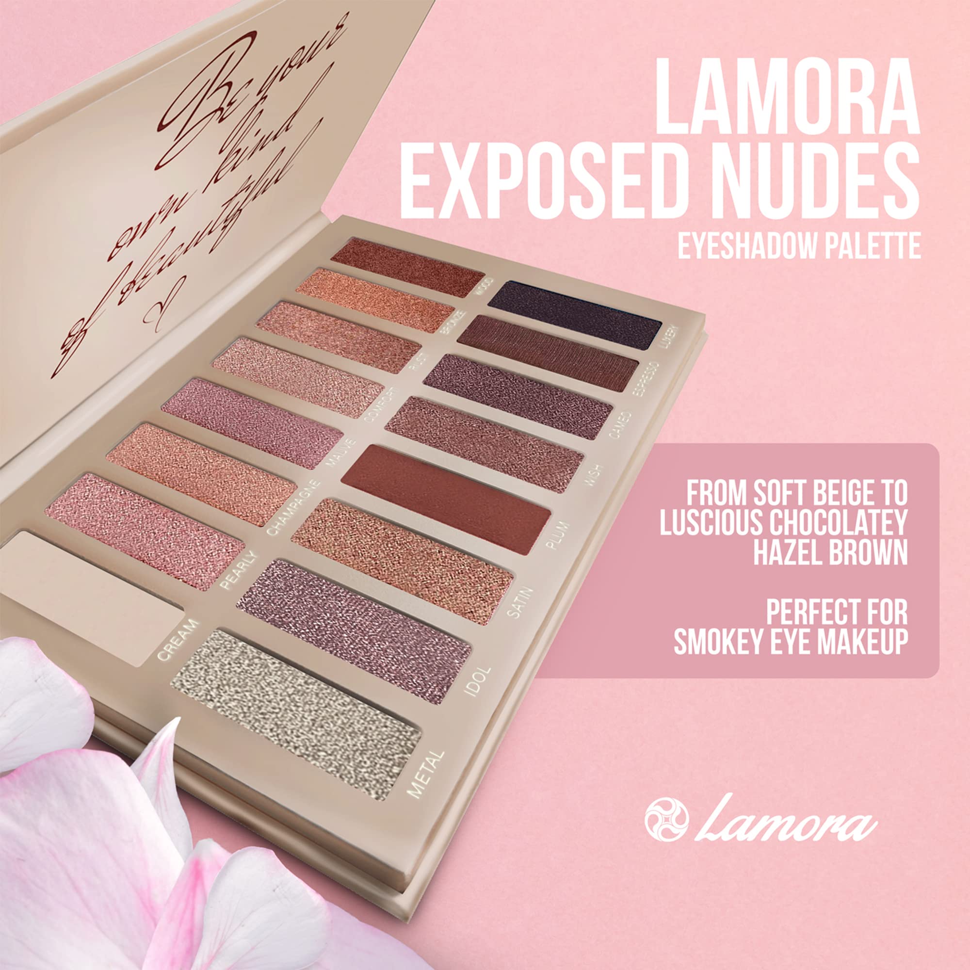 Best Pro Eyeshadow Palette Makeup - Matte Shimmer 16 Colors - Highly Pigmented - Professional Nudes Warm Natural Bronze Neutral Smoky Cosmetic Eye Shadows