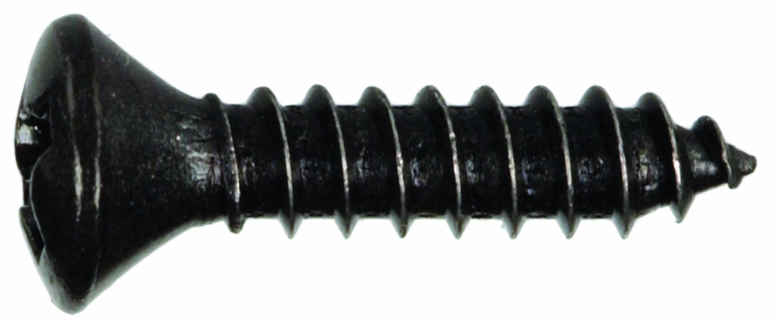 The Hillman Group 44648 8-Inch x 2-Inch Oval Head Phillips Sheet Metal Screw, 10-Pack , black