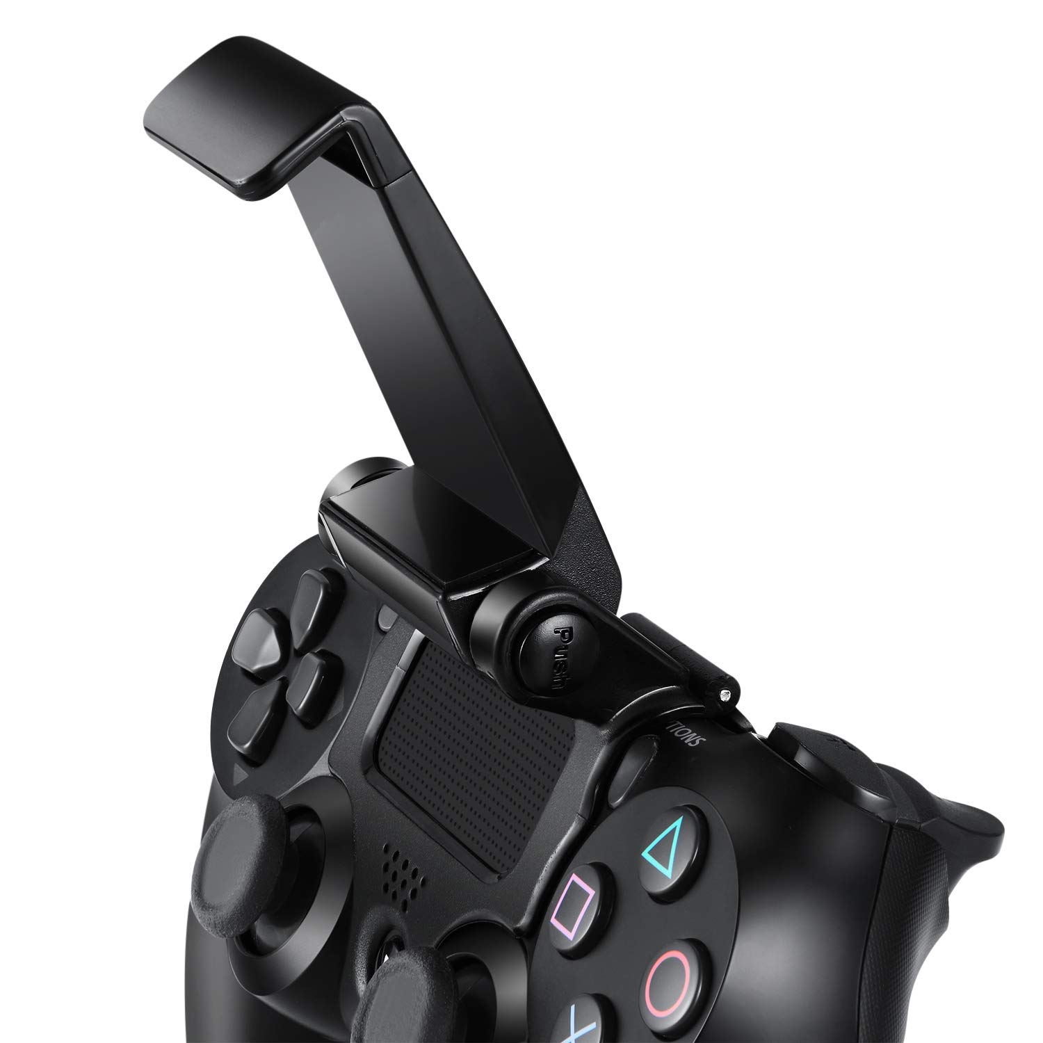 BLUE LAKE Performance Redesign Phone Clip Holder Clamp Mount Stand Bracket for Playstation 4 Slim Pro PS4 Wireless Controller (2 PAC)