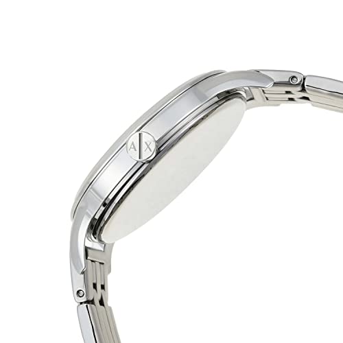 Armani Exchange A|X Women's Analog-Quartz Watch with Stainless-Steel Strap, Silver, 14 (Model: AX5600)