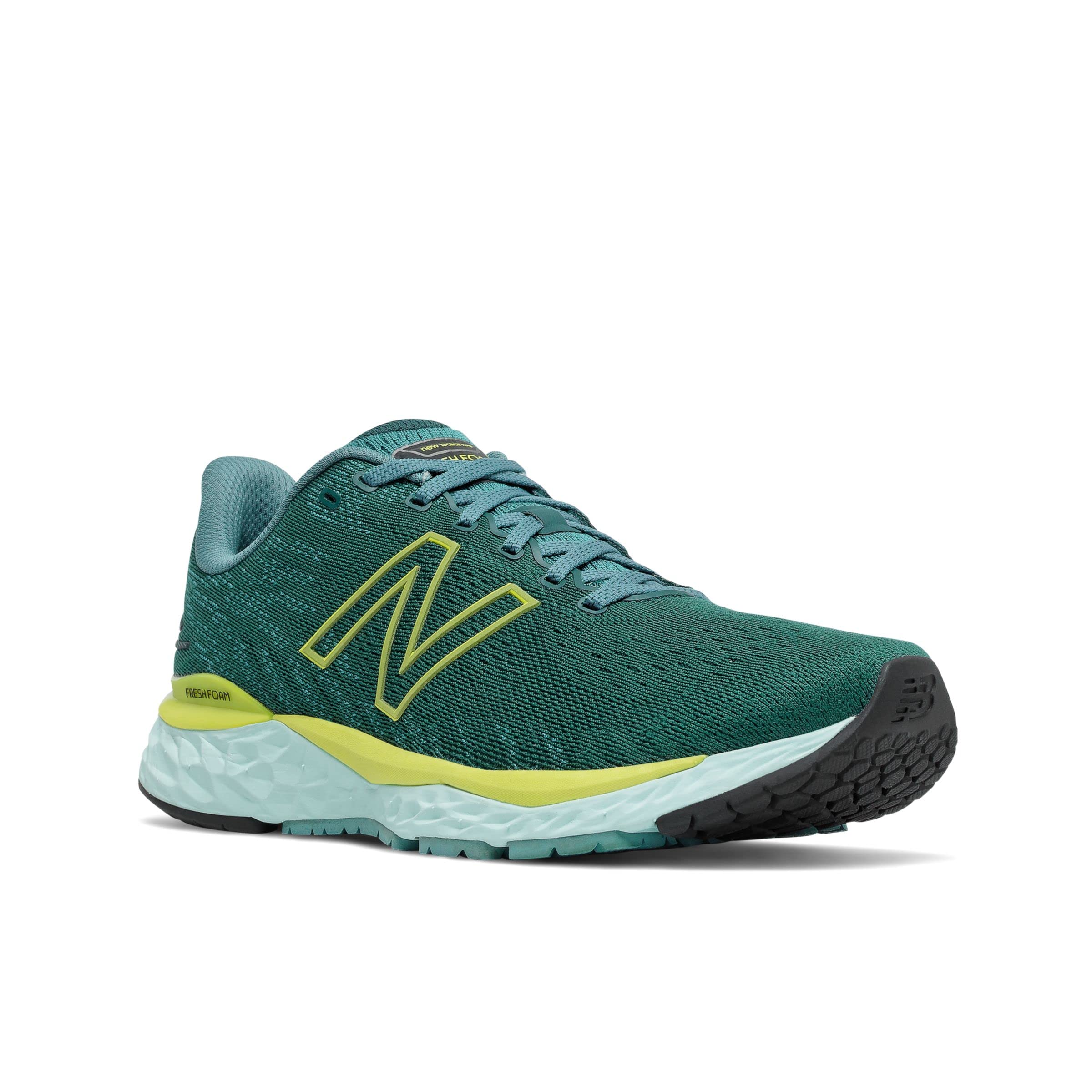 New Balance Men's Fresh Foam Running Shoes, 880V11, Trek/Sulphur Yellow, 10.5