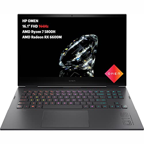 HP - OMEN Gaming 16.1" Laptop - AMD Ryzen 7 6800H- 16GB DDR5 Memory - AMD Radeon RX 6650M- 1TB SSD - Mica Silver (16.1" 16GB 1TB PCIe)
