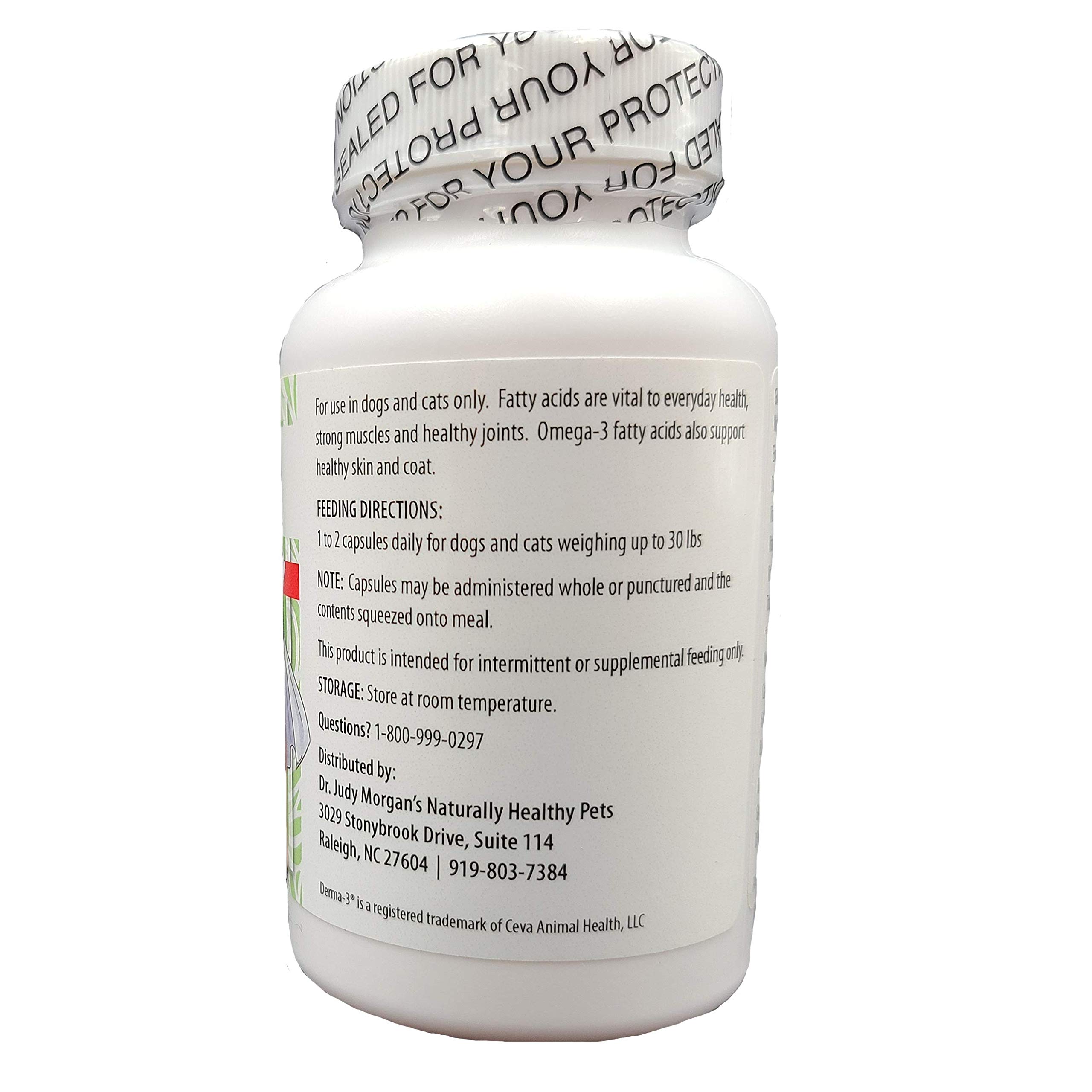 Dr. Judy Morgan's Naturally Healthy Pets Omega3 Fatty Acid Fish Oil Softgels Supplement for Dogs and Cats (Medium)
