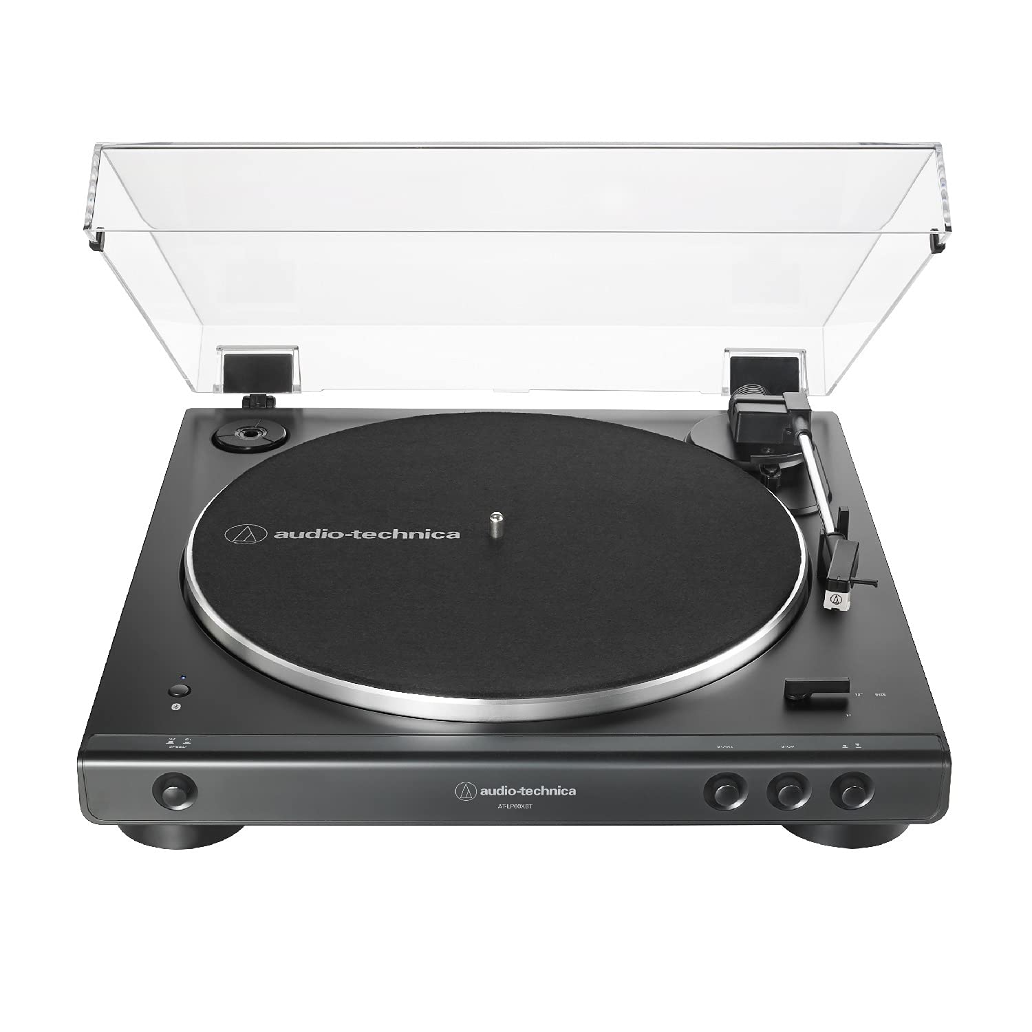Audio-Technica AT-LP60XBT Bluetooth Fully Automatic Stereo Turntable Bundle with PreSonus Eris 3.5BT Bluetooth Monitors and Cleaning Kit (4 Items)