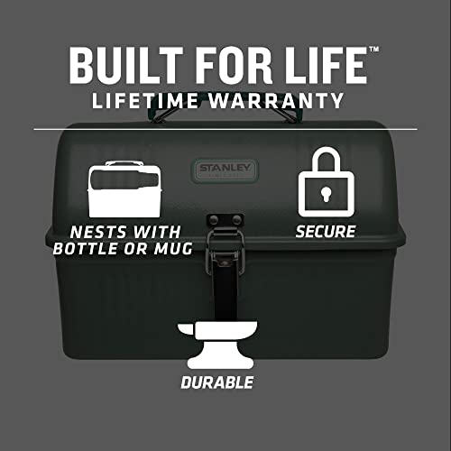 Stanley Classic Lunch Box, Hammer Tone Green, 5.5-Quart