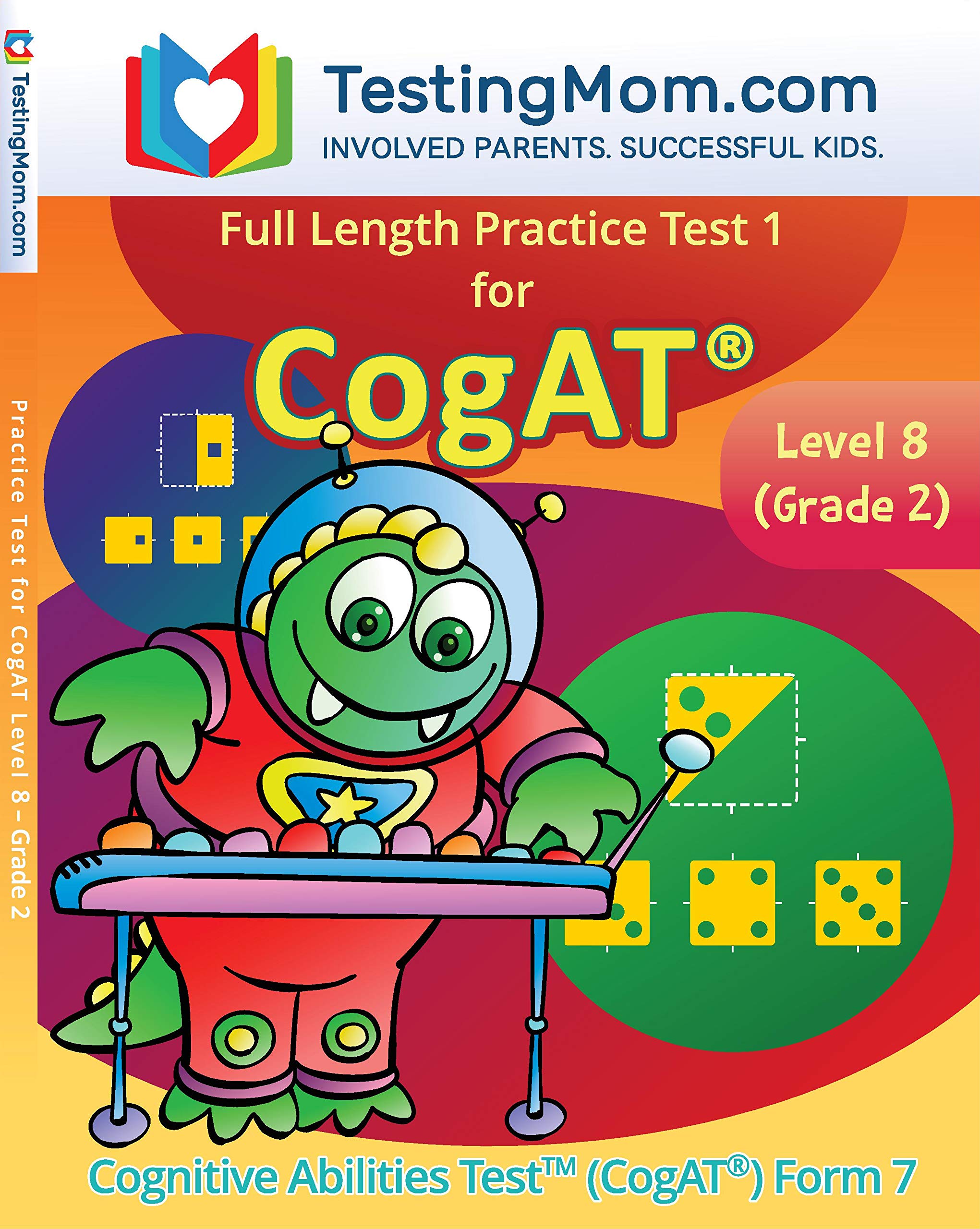 CogAT Form 7 and 8 Test Prep Workbook – Grade 2 (Level 8) – Full Length Practice Test