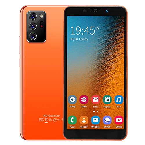 Cuifati Cellphone, Note30 Plus Smart Phone 5.72In Smartphone Dual Cards Dual Standby Smartphone Powerful Processor Expandable Storage 512MB+4GB(Orange)