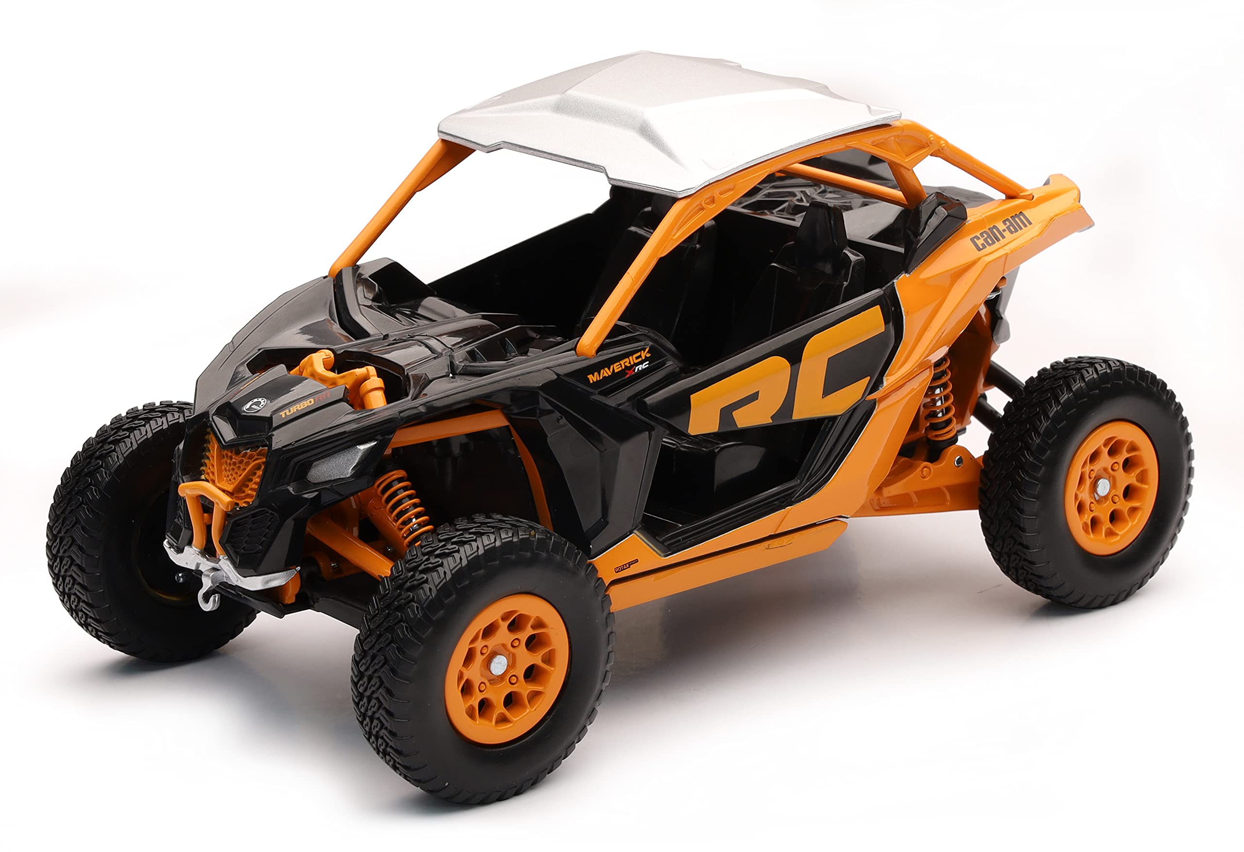 New Ray Toys 1:18 Scale UTV Can-Am Maverick X RC, Orange Crush 58283