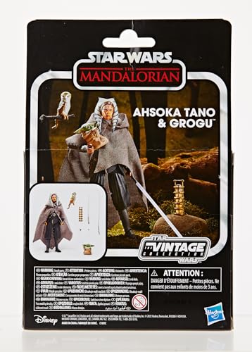 STAR WARS The Vintage Collection Ahsoka Tano and Grogu Deluxe Action Figure Set, 8 Pieces