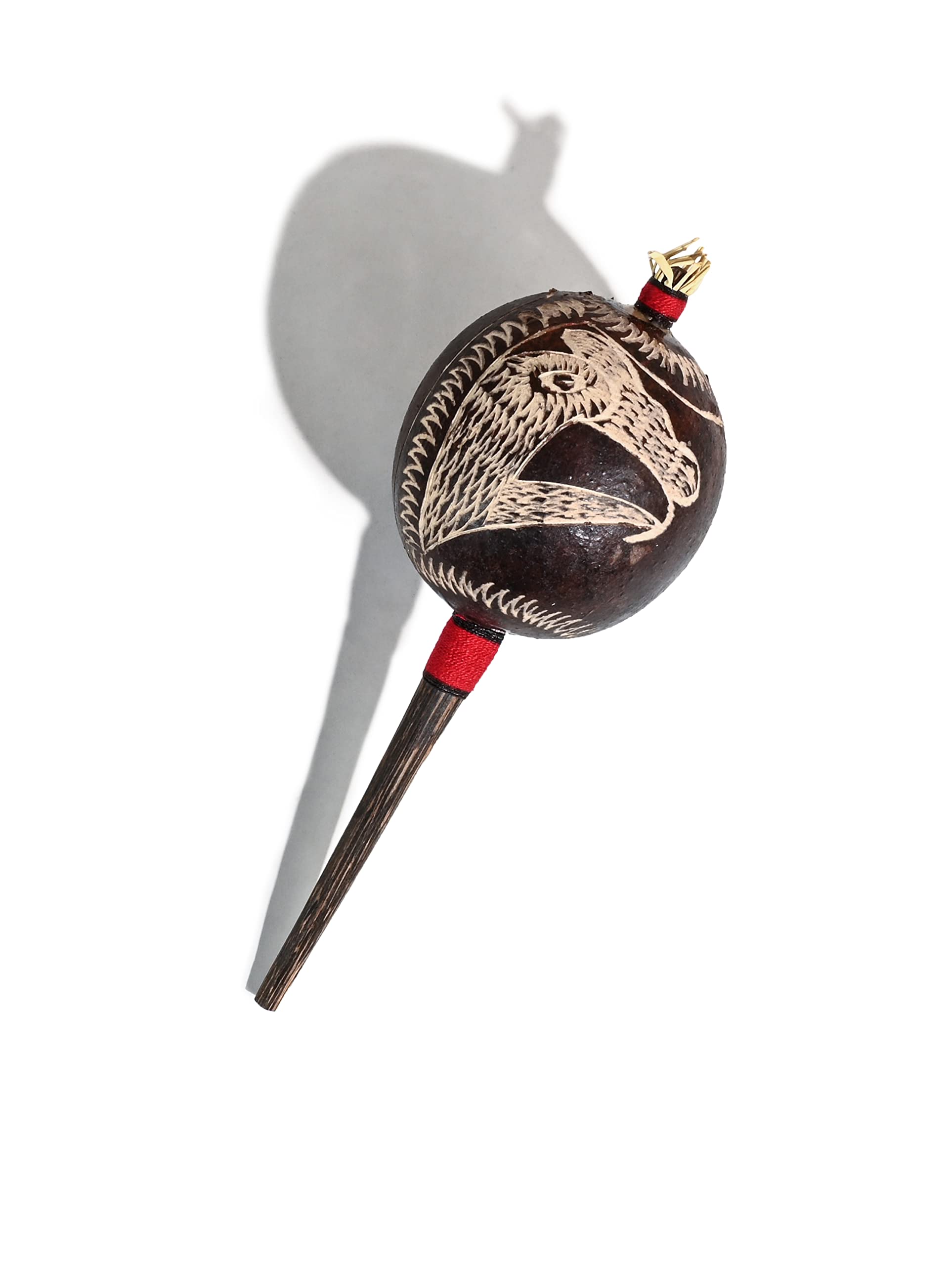 Peruvian Amazon Gourd Rattle - Hummingbird/Condor - Large Size - Sold Individually