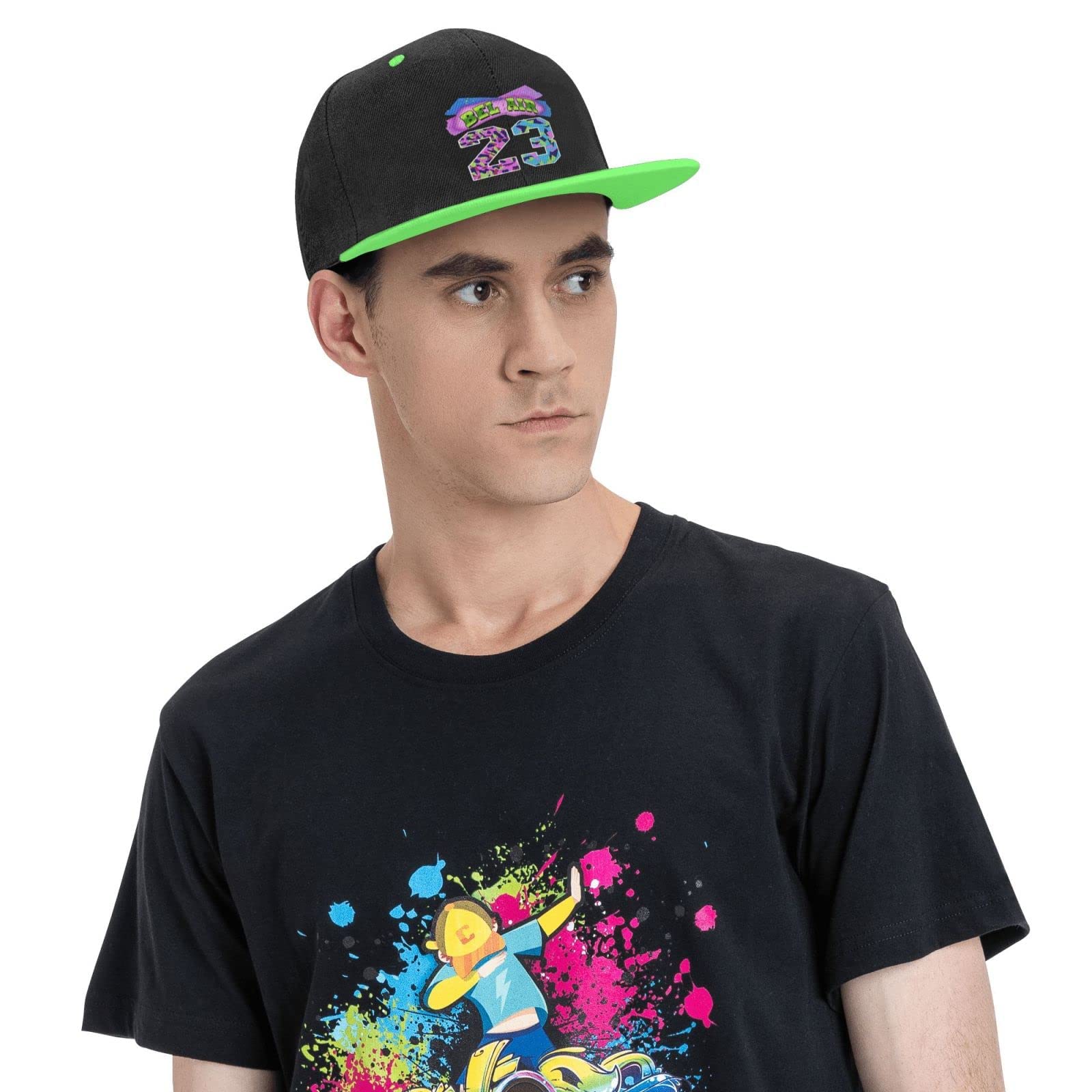 Birsppy KEUJHFQ Green 23 Hat Men Women 80s 90s Theme Party Hip-Hop Baseball Caps Cool Hats