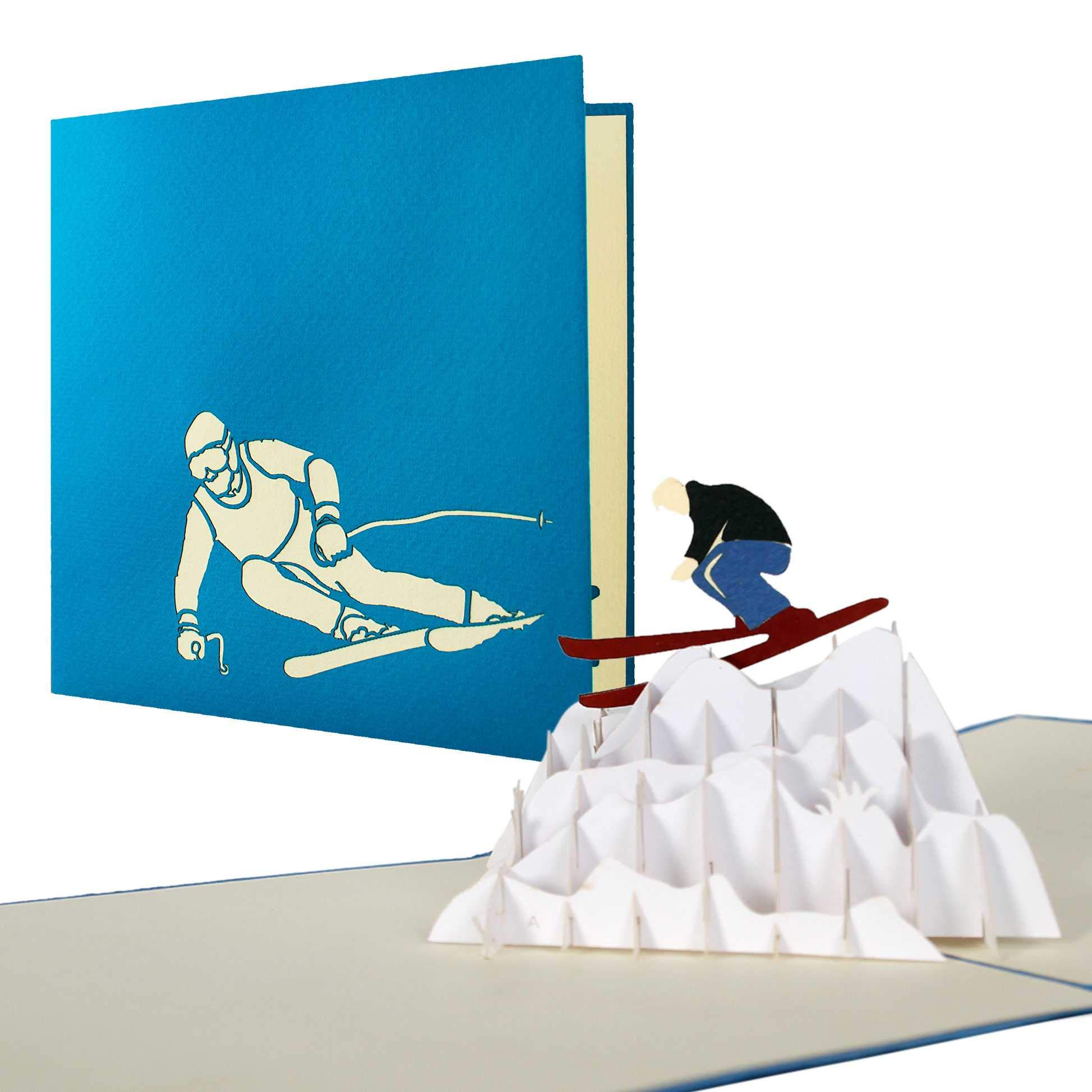 Diese-Klappkarten H10 Pop Up Greeting Card, Laser Cut, Handmade, Sports Birthday Cards, Gift Cards and Vouchers