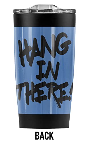 Logovision Garfield Hang In There Stainless Steel 20 oz Travel Tumbler, Vacuum Insulated & Double Wall with Leakproof Sliding Lid