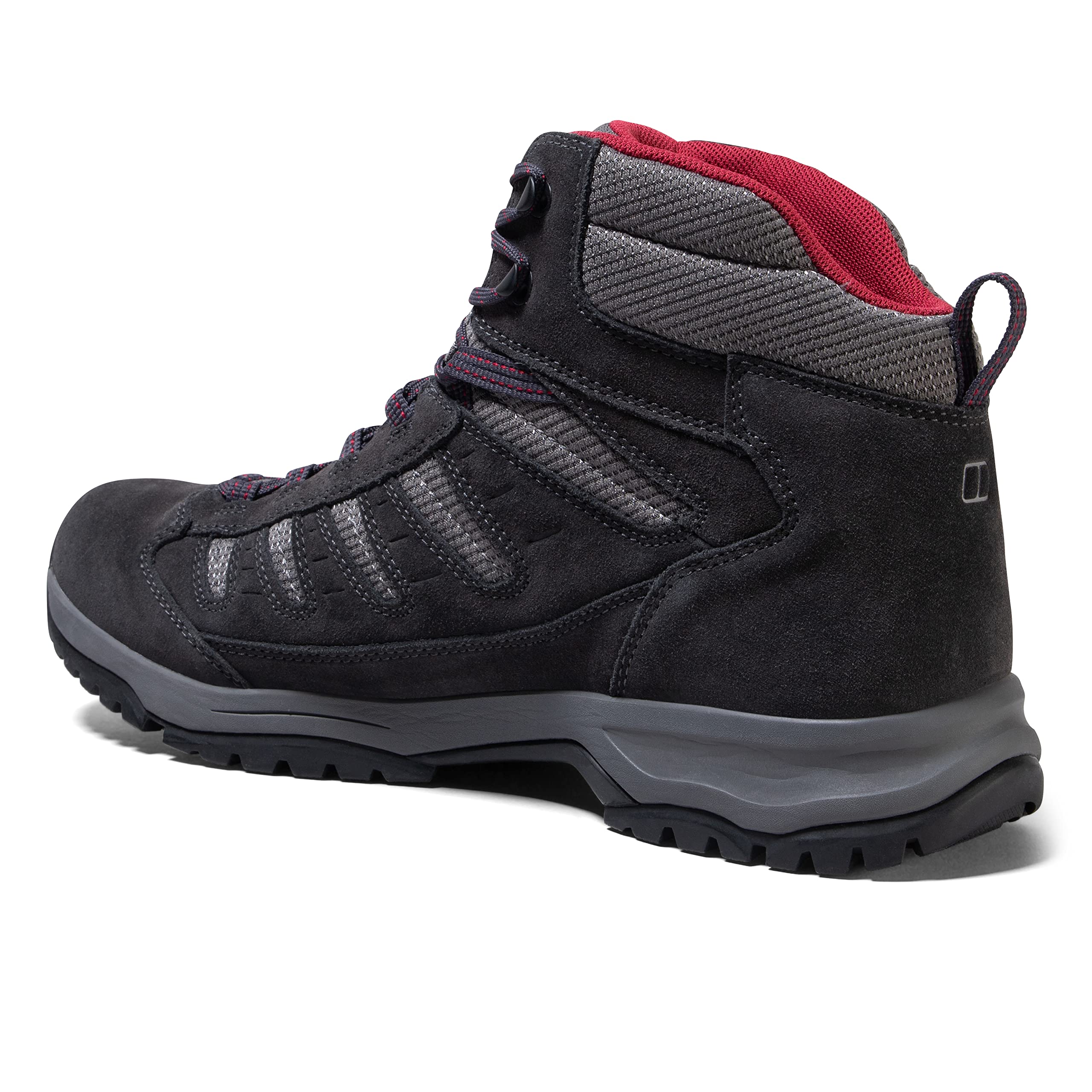 Berghaus Men's Expeditor Trek 2.0 Walking Boots High Rise Hiking, Black (Black/Red B59), 7 UK 40.5 EU