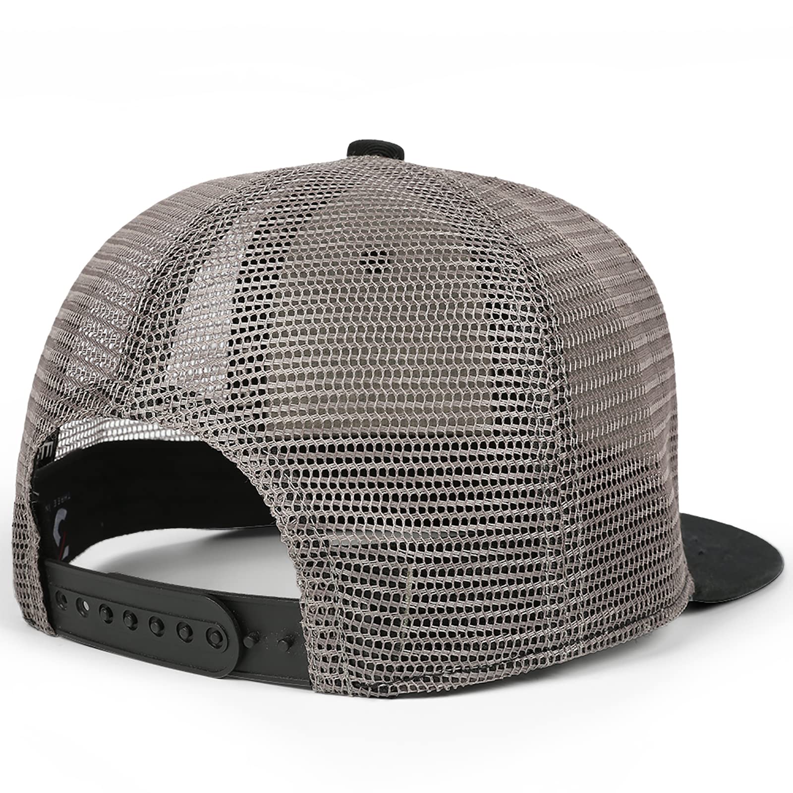 Baseball Hats for Men Women Baseball Hats for Men Cool Flat Bill Mesh Trucker Cap Adjustable Back Hat
