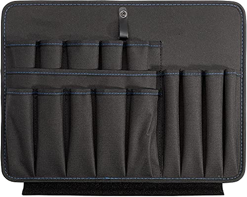 B&W International GO Portable Wheeled Rolling Tool Case Box with Pocket Boards, Black