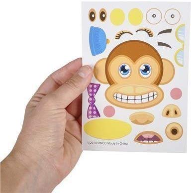Kicko Make-A-Zoo Animal Sticker Sheets - 24 Pack - for Kids, Arts, Parties, Birthdays, Party Favors, Crafts, School, Daycare, Etc.