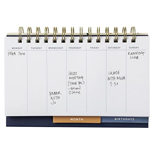 Busy B Week & Month Planner - undated calendar with built-in stand and birthdays section, Sprinkle