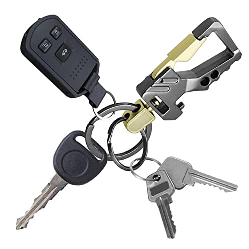BESPORTBLE Beer Opener Car Decoration 2pcs Multifunctional Keychain Beer Zinc Alloy Portable Car Key Chain Car Keychain