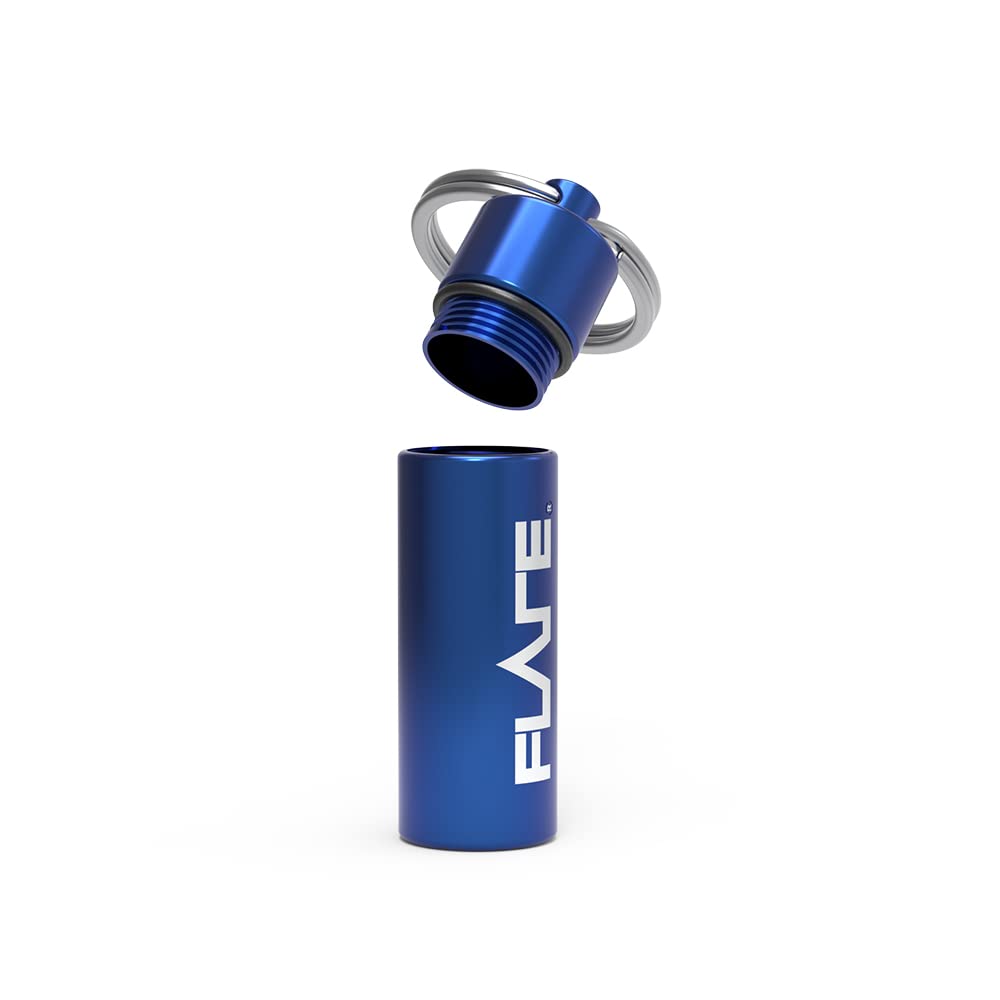 FLARE AUDIO Capsule Blue - Tough Lightweight Aluminium, Water-Proof, Keychain