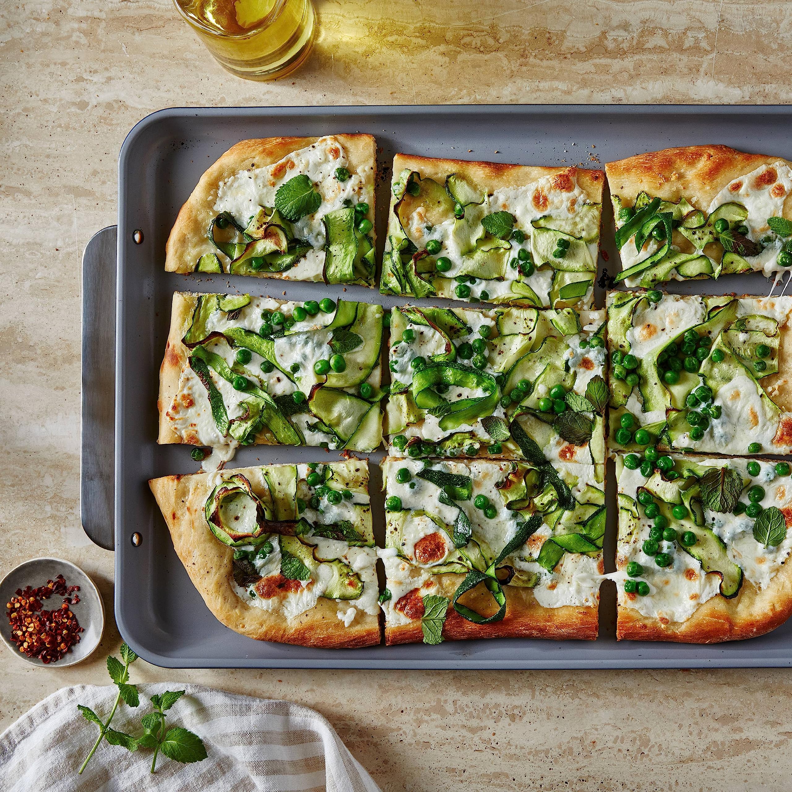 Caraway Non-Stick Ceramic Baking Sheet - Naturally Slick Ceramic Coating - Non-Toxic, PTFE & PFOA Free - Perfect for Baking, Roasting, and More - Large - Gray