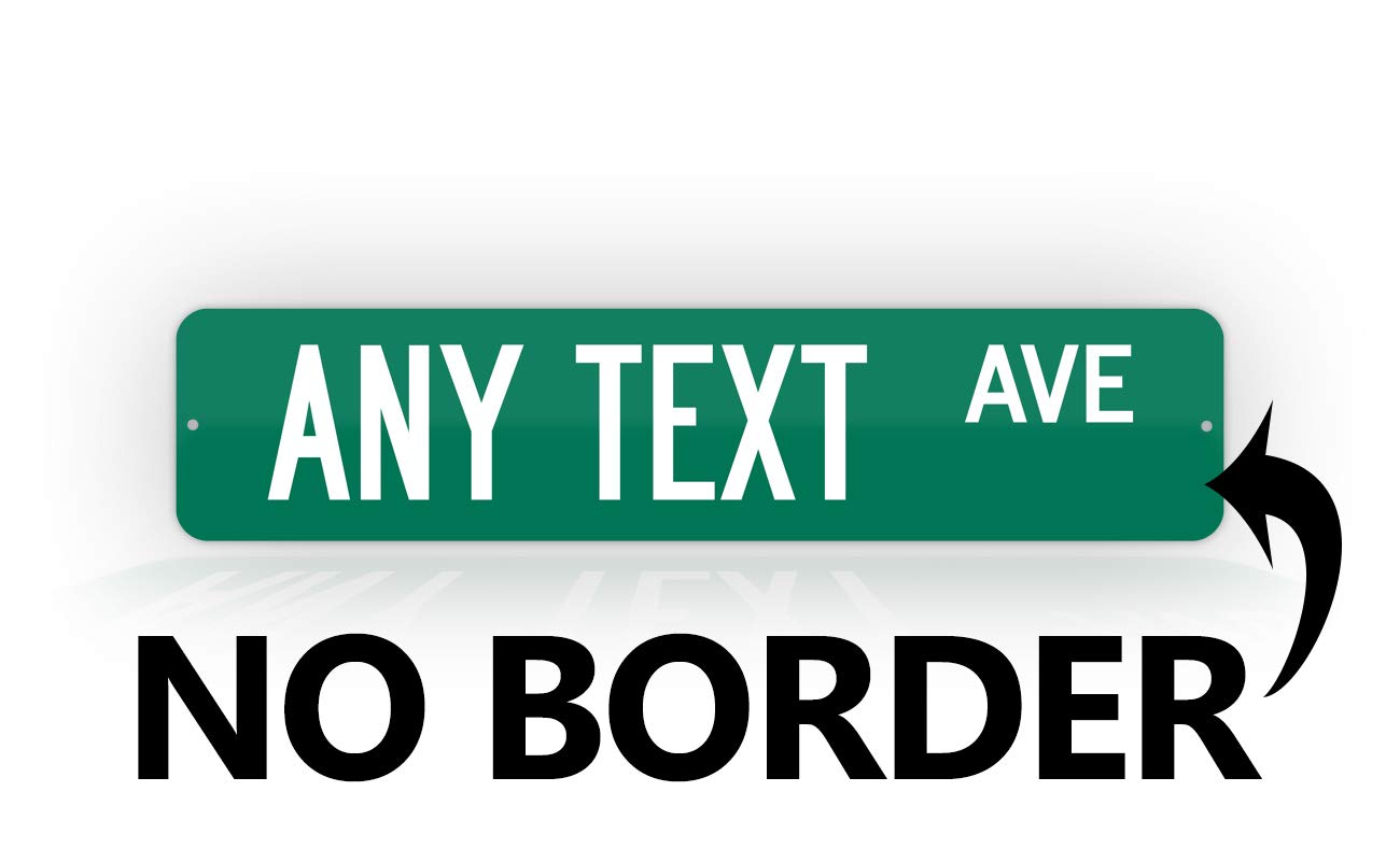Customized Green Road Sign Personalized Novelty Street Sign