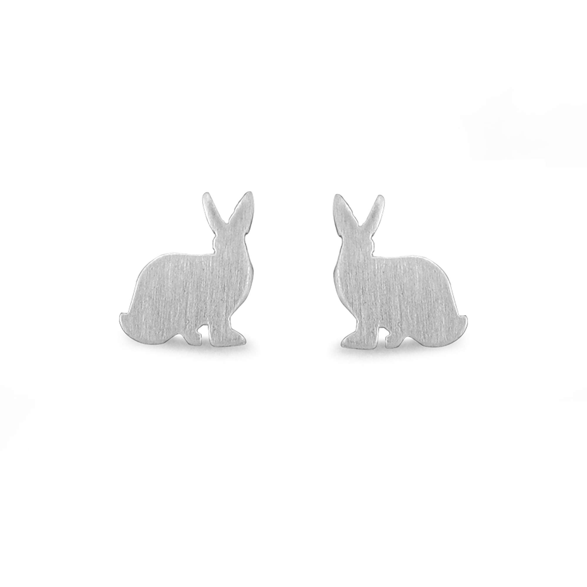 Boma Jewelry Sterling Silver Bunny Rabbit Stud Earrings