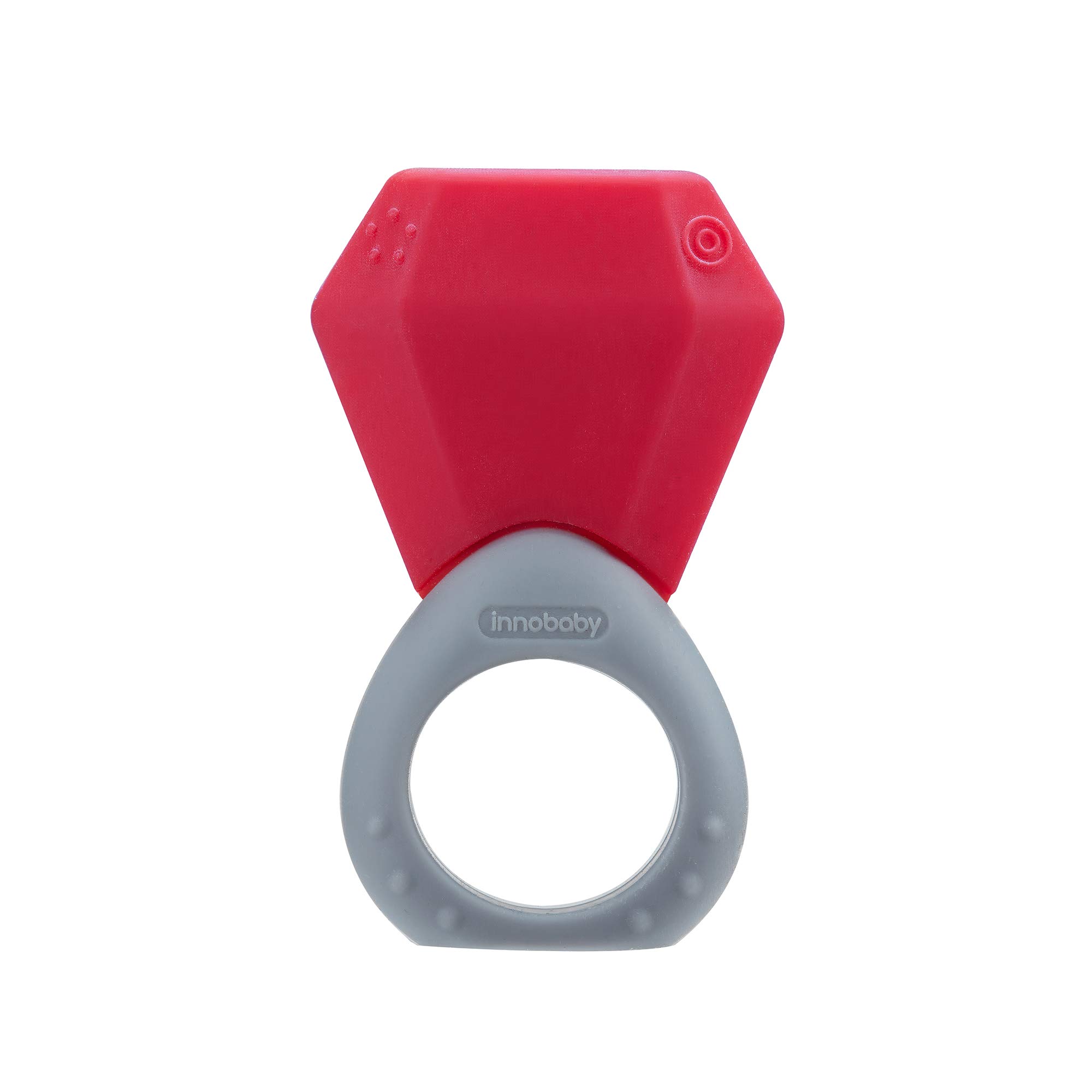 Innobaby TEETHIN' Smart Birthstone Ring TEETHER - January (Garnet)