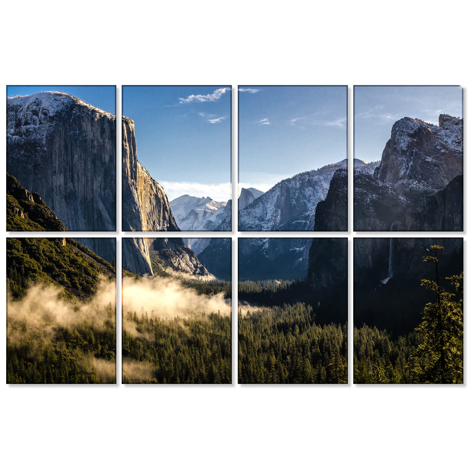 BUSYBEES Art Acoustic Panels with Self-Adhesive,48 x 32Inches Acoustical wall panel,Better Decoratve Than Sound Proof Foam Panels, Studio Office Home Acoustic Treatment,Misty Peaks