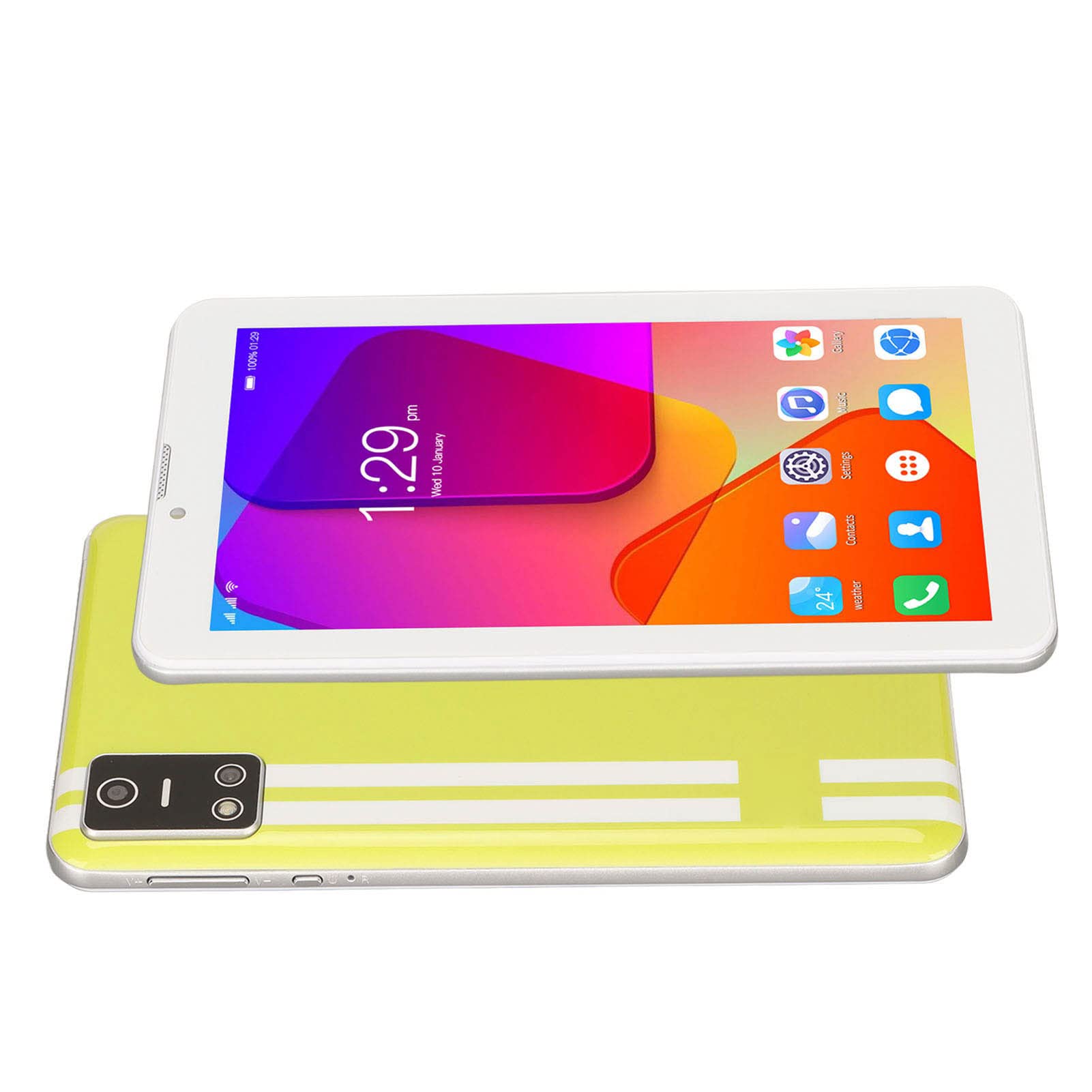 Bewinner 7 Inch Tablet for Android 10, 1280x800 IPS HD Screen, 2GB RAM 32GB ROM, Octa Core CPU, Dual SIM 3G Calling Tablet, Dual Band WiFi Tablet PC (US Plug)