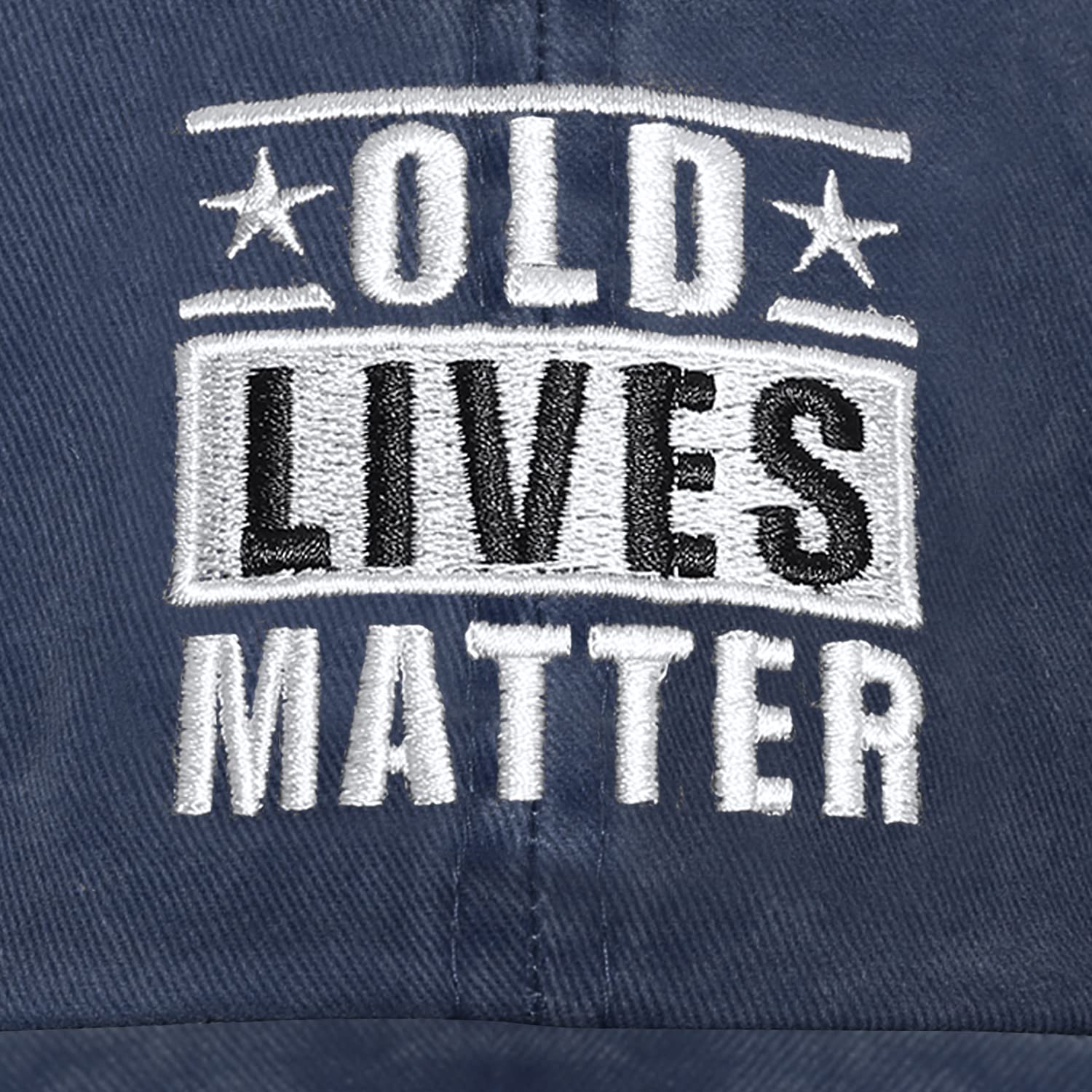 Birthday Gifts Baseball Cap for 50th 60th 70th 80th Men Women, Old Lives Matter, Vintage Adjustable Washed Cotton Hat