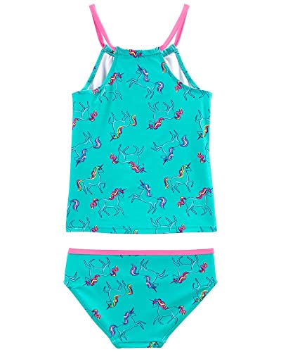 Carter's Girls' 2-Piece Tankini Set (6, Turquoise/Unicorn)