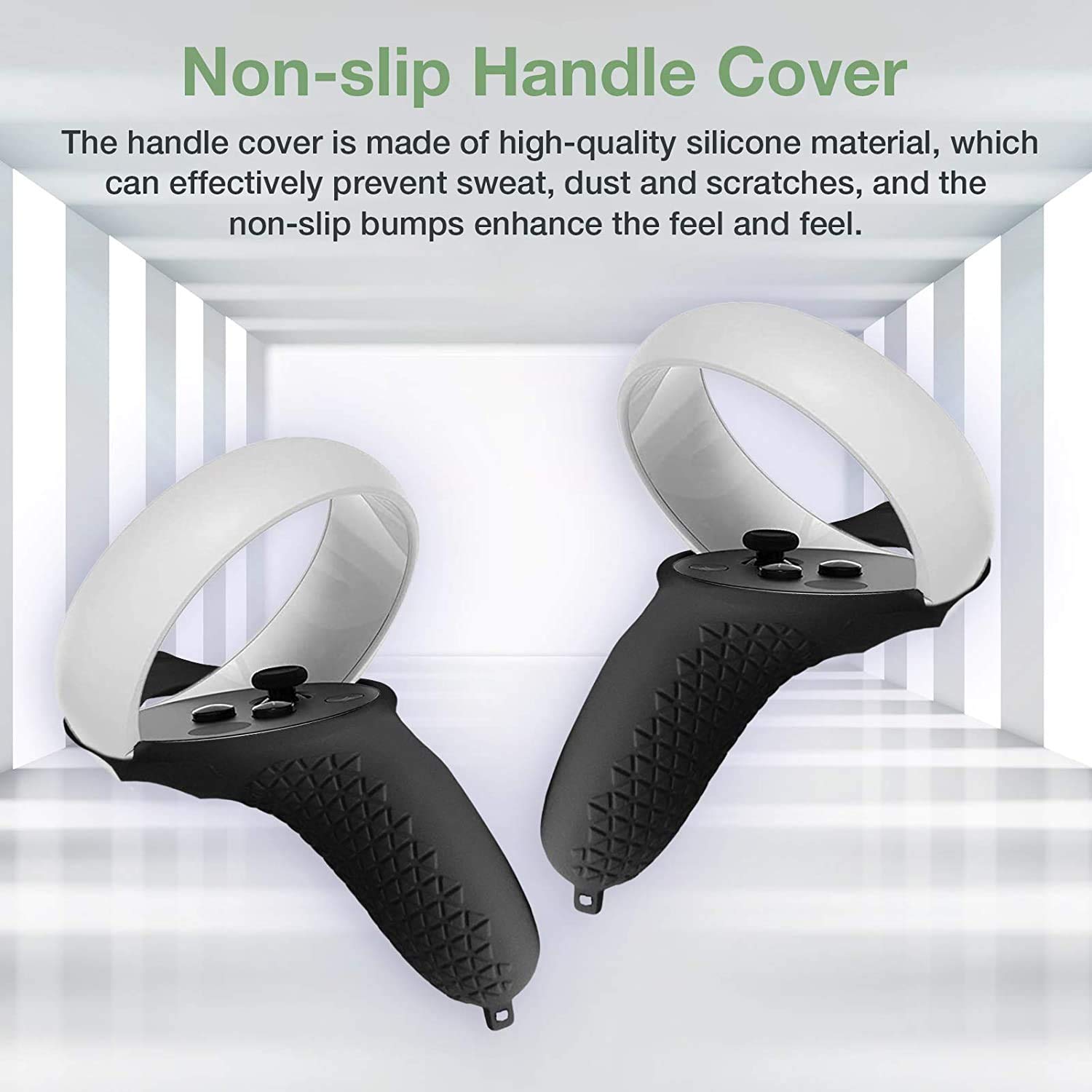 Beeka Oculus Quest 2 Accessories Set, 16FT Link Cable Type C for Gaming n Fast Charging, Touch Controller Grip Cover with Straps, Silicone Face Cover, Lens Cover and Rocker Cover