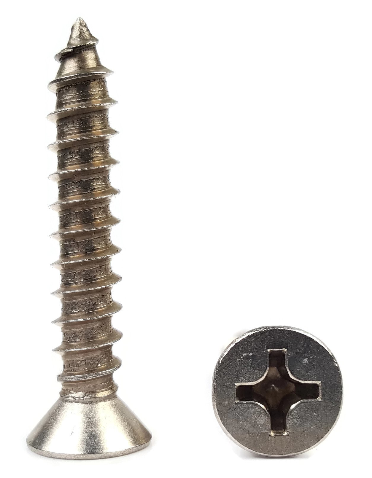 Phillips Flat Head Sheet Metal Screws 18-8 Stainless Steel - #8 x 3/4" Qty-1,000