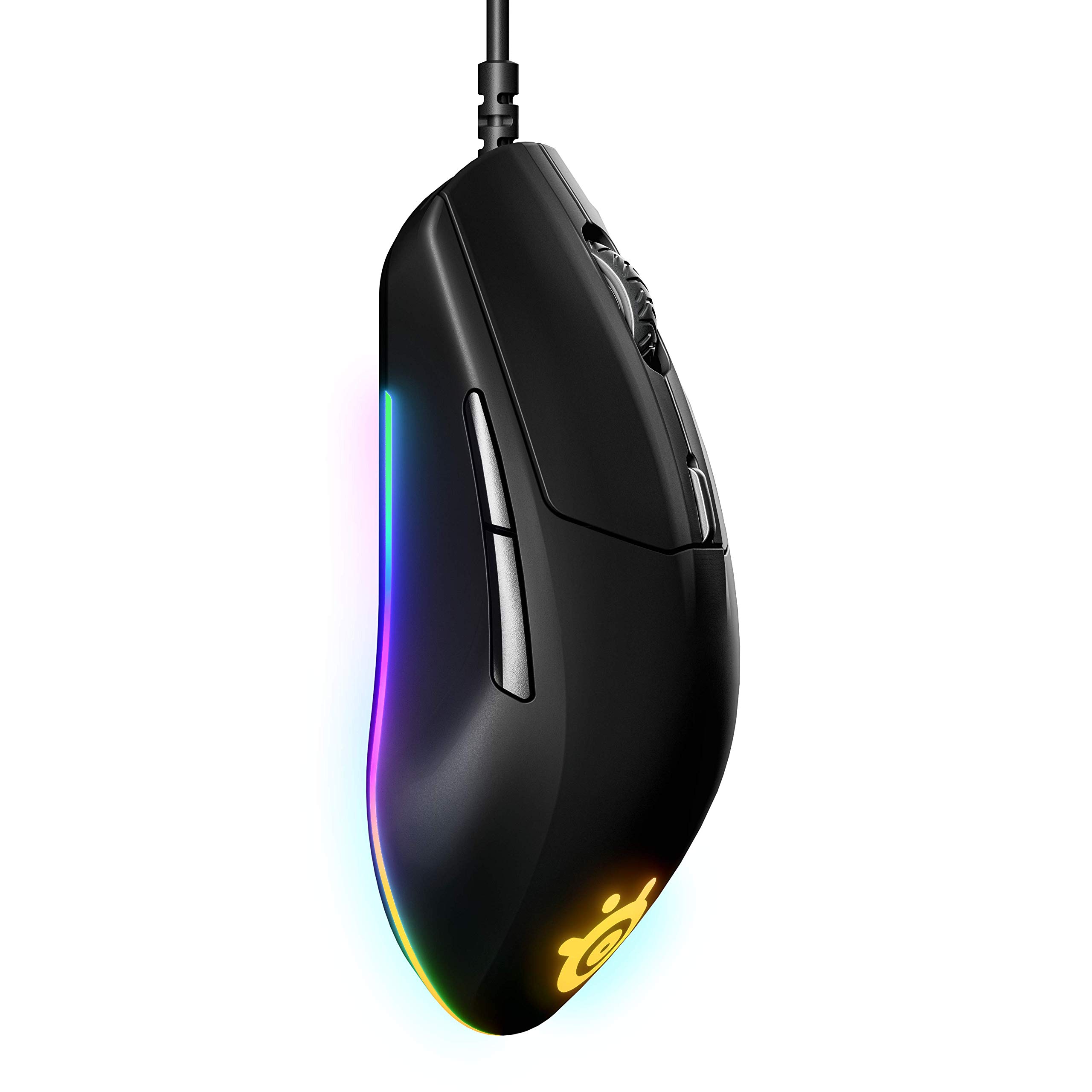 SteelSeries Apex 5 Hybrid Mechanical Gaming Keyboard – Per-Key RGB Illumination – Aircraft Grade Alu with Rival 3 Gaming Mouse