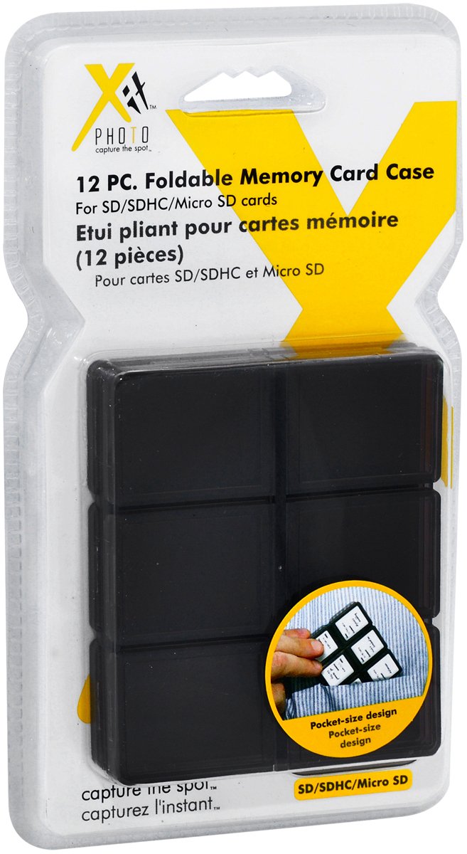 XIT XTMCASE 12 Piece SD/SDHC Memory Card Hard Plastic Case