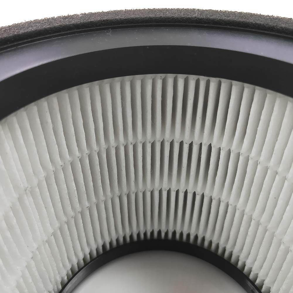 Nispira True HEPA Replacement Filter for Air Purifier, Compatible with Tao Tronics TT-AP001, 2 Packs