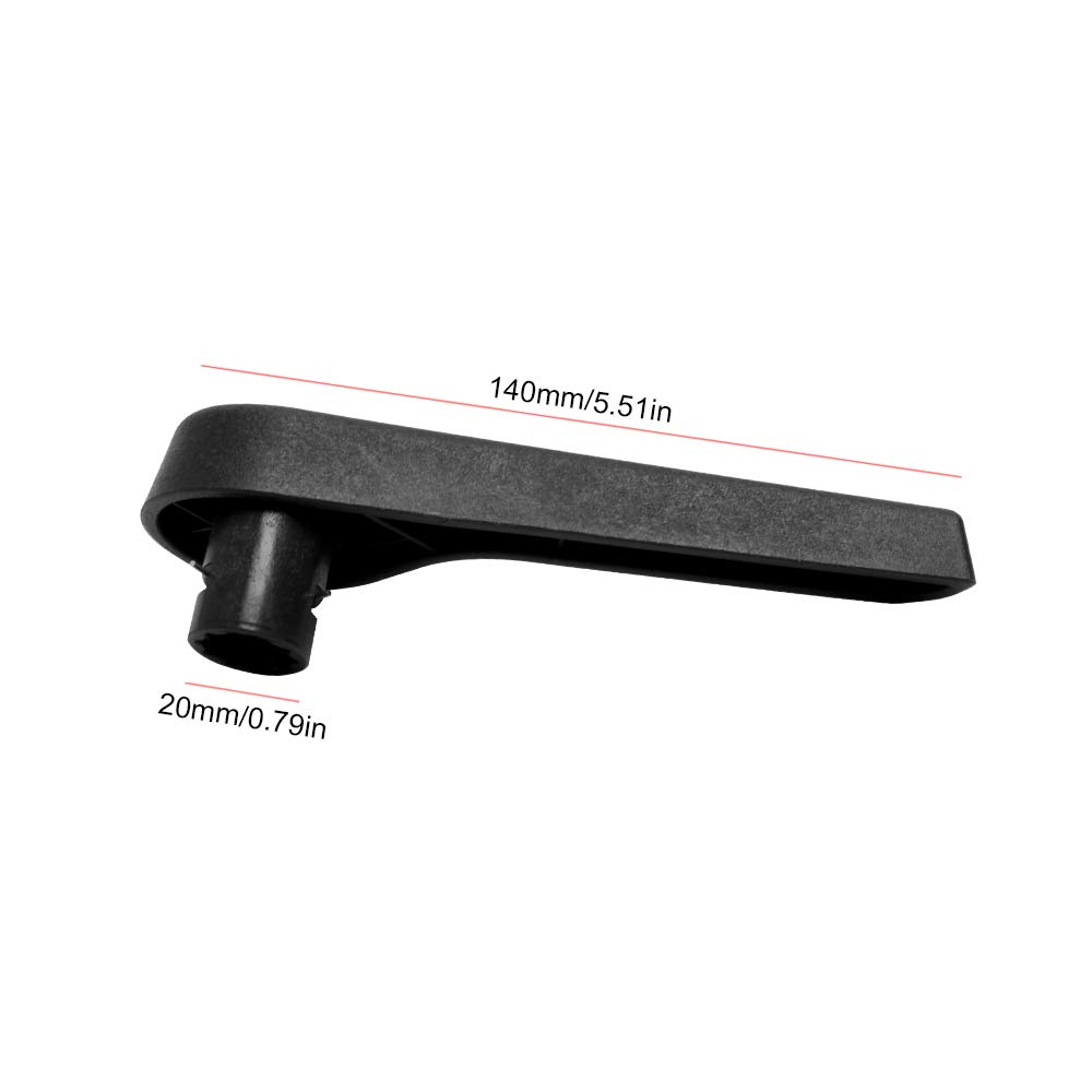 BASIKER Driver & Passenger Seat Recliner Adjust Handle for Chevy GMC Pickup Truck SUV Seat Back Adjustment Lever Replace OEM GM-2511A-FR 15232594 89039102 (Black)