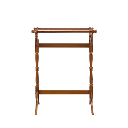 Powell Furniture Boonie Oak Finished Blanket/Quilt Rack by Powell